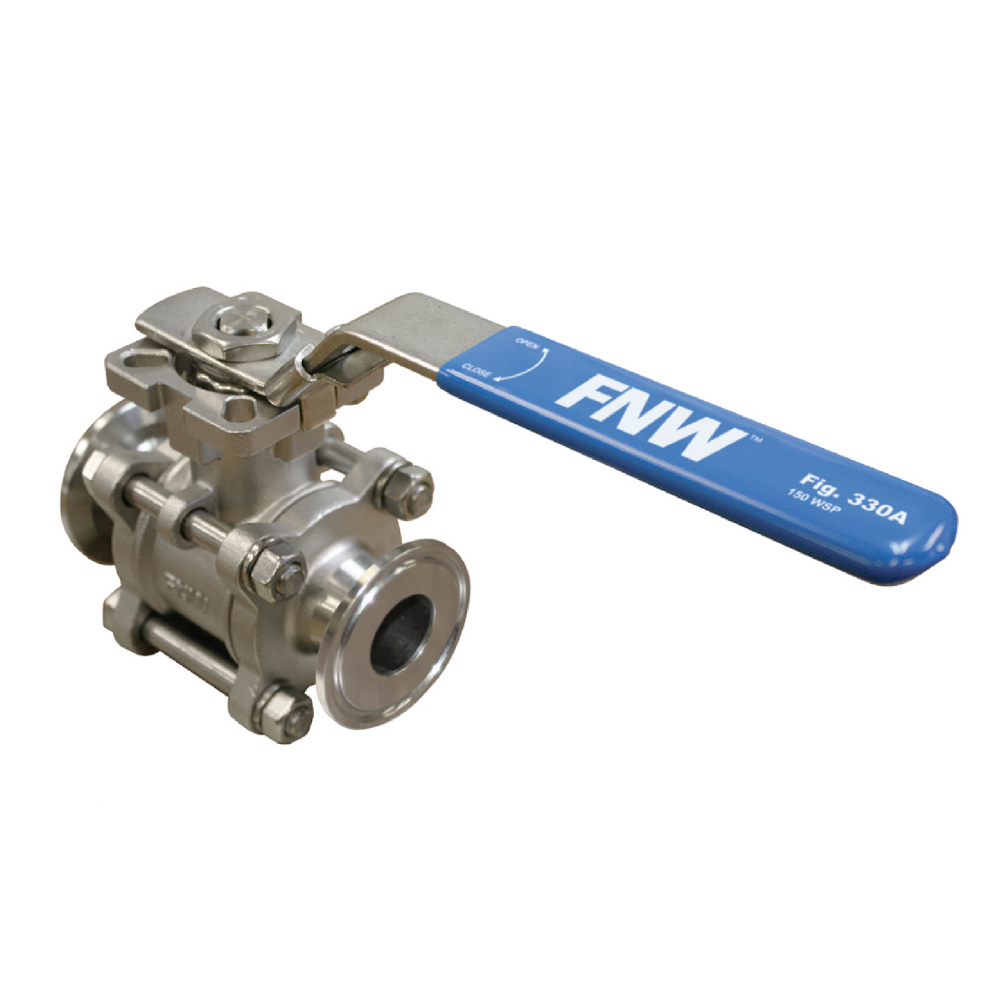 FNW 3-A® 400#CWP Stainless Steel Clamp End Ball Valve - Ferguson Industrial