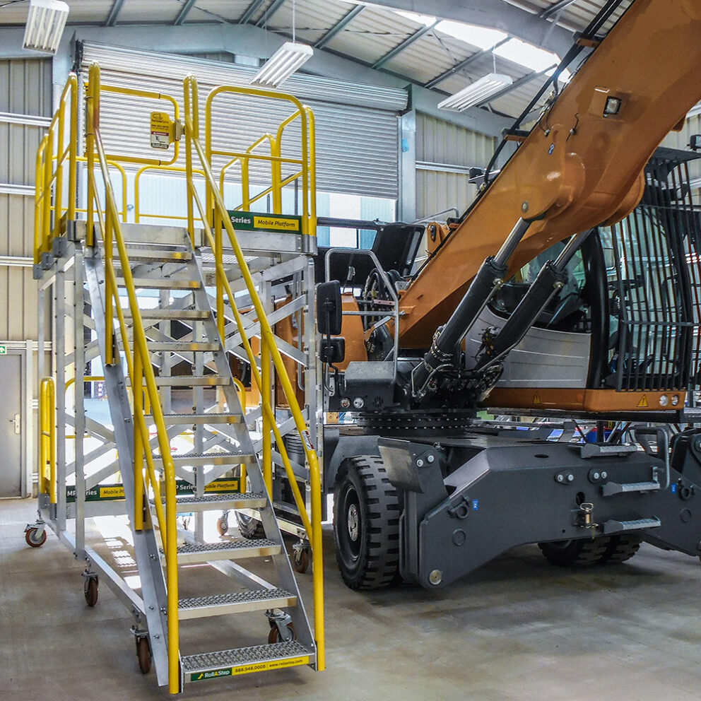 RollAStep Portable Stair Platform - Erectastep Access Platforms