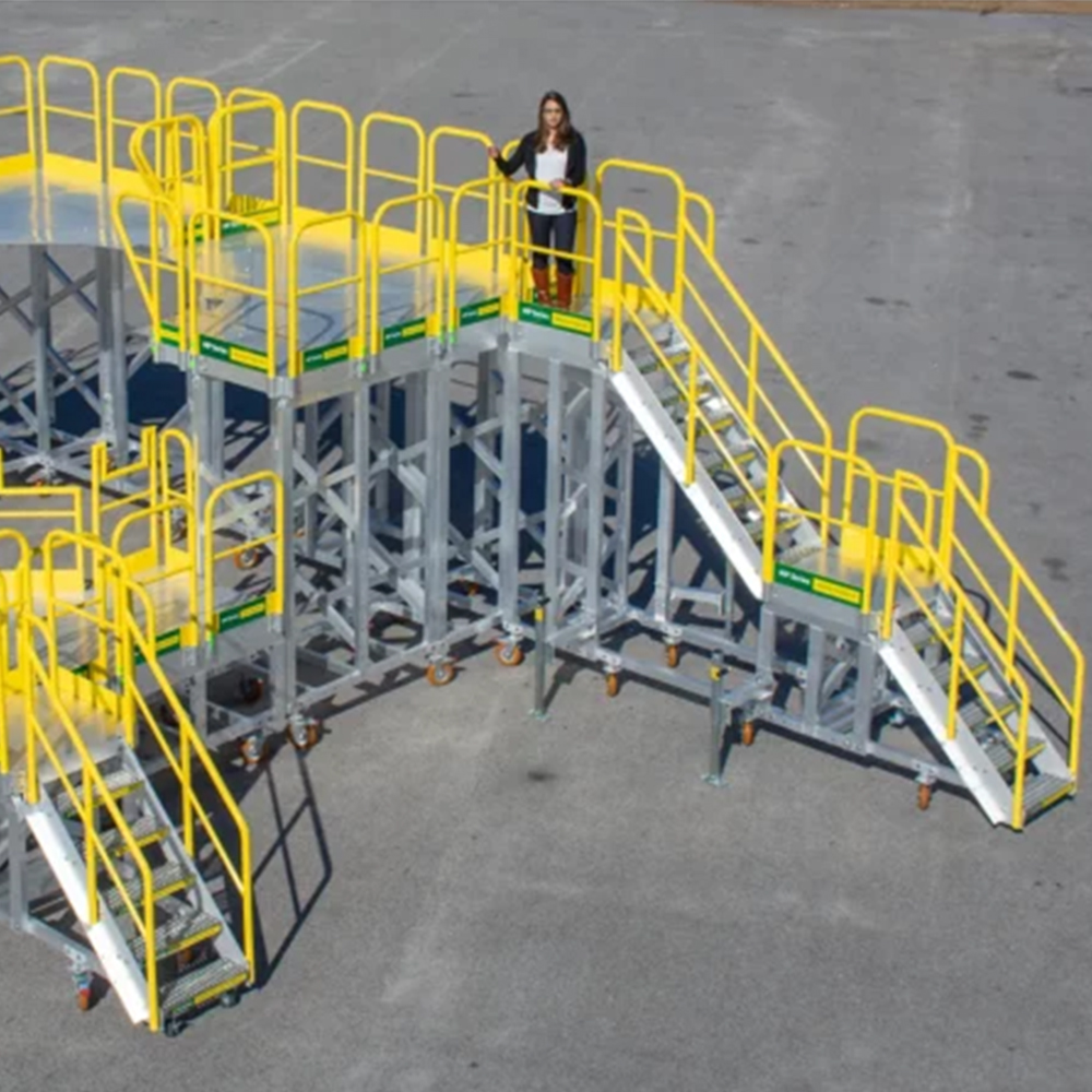 RollAStep Portable Stair Platform - Erectastep Access Platforms