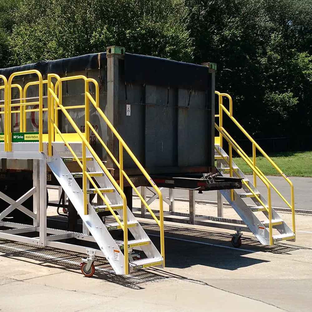 RollAStep Portable Stair Platform - Erectastep Access Platforms